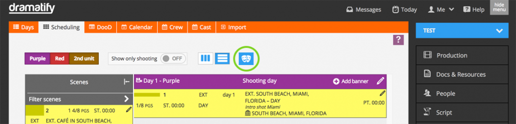 Planning and scheduling your TV or film production