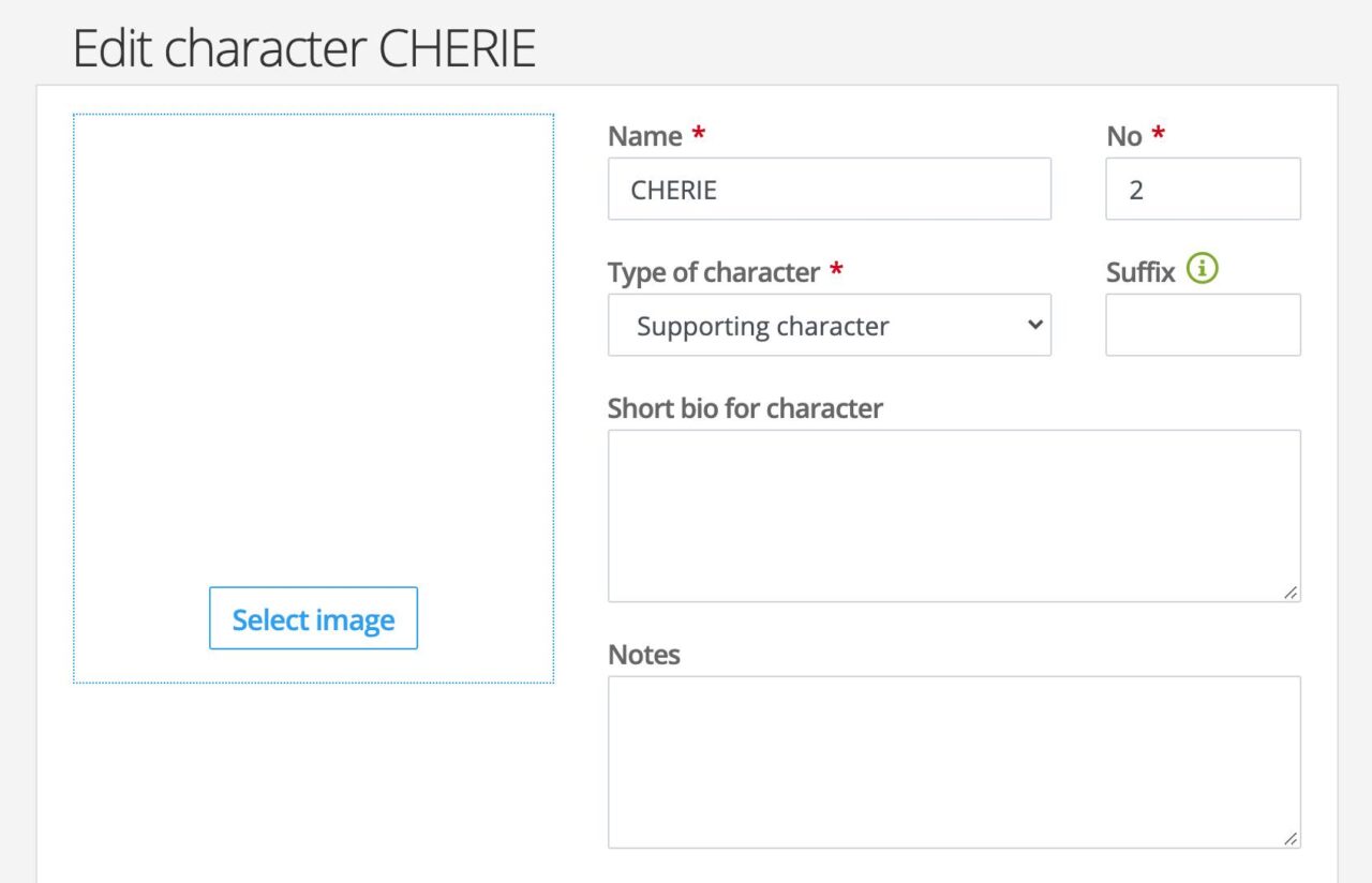 characters and cast-Dramatify production management for TV & Film.