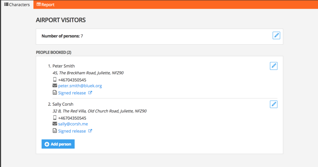 characters and cast-Dramatify production management for TV & Film.