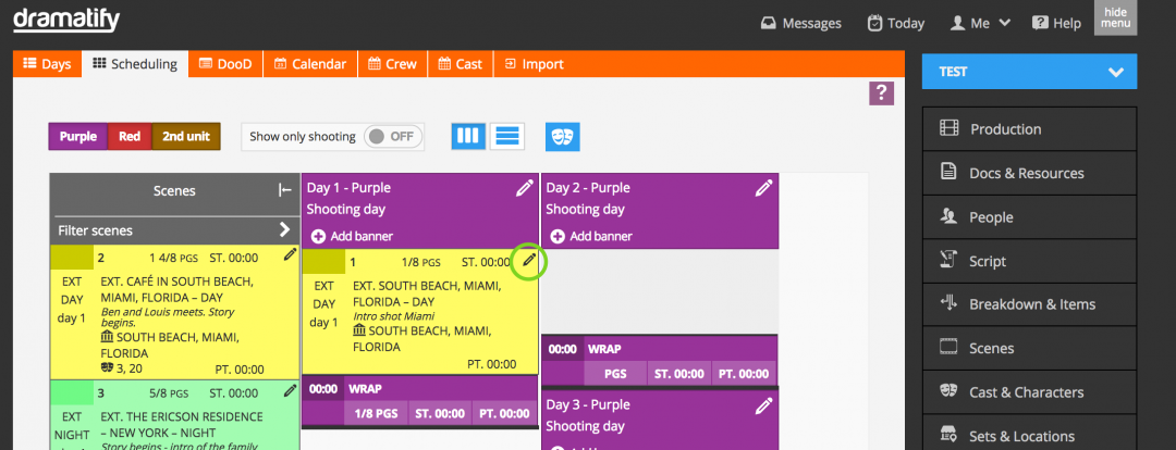 Planning and scheduling your TV or film production