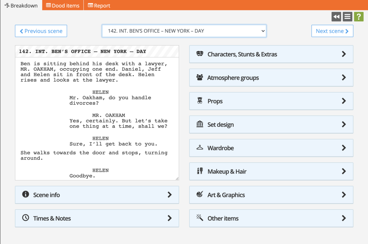 Script breakdown tutorial for drama, entertainment & commercials