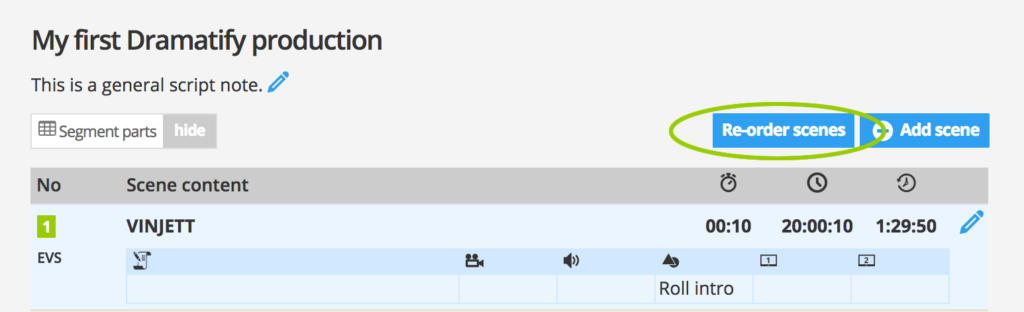 Working with multi-camera live & studio rundowns