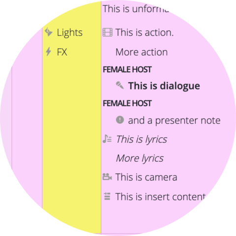 Multi-Camera Rundowns • Dramatify