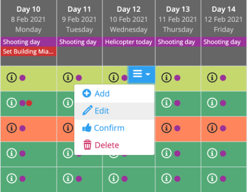 Working with crew scheduling • Dramatify
