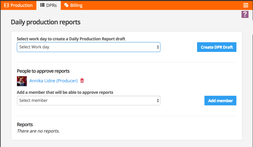 DPR – working with the daily production report • Dramatify