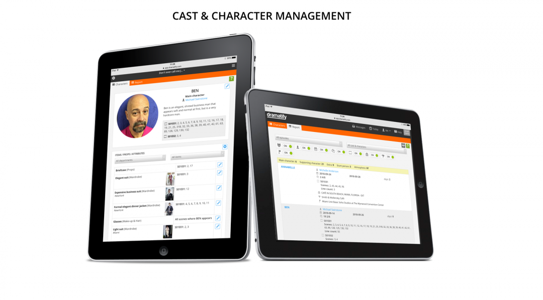 Cast management for TV, film, entertainment, drama, reality, factuals ...